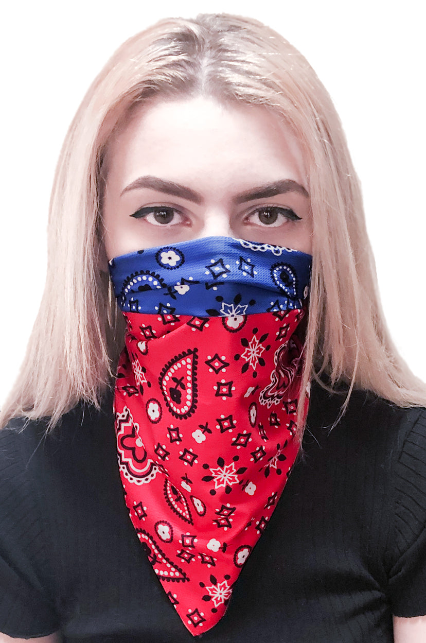 Red/Blue Bandana - Walk-e-Woo – WaLk-e-Woo